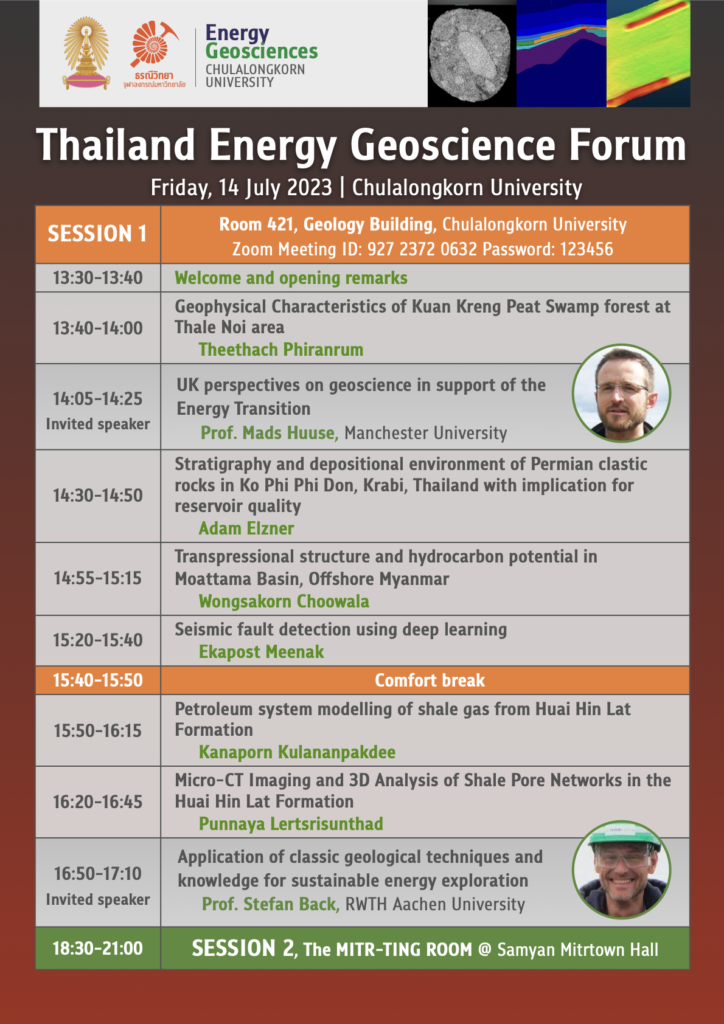 Thailand Energy Geoscience Forum 2023 - Department of Geology, Chulalongkorn University